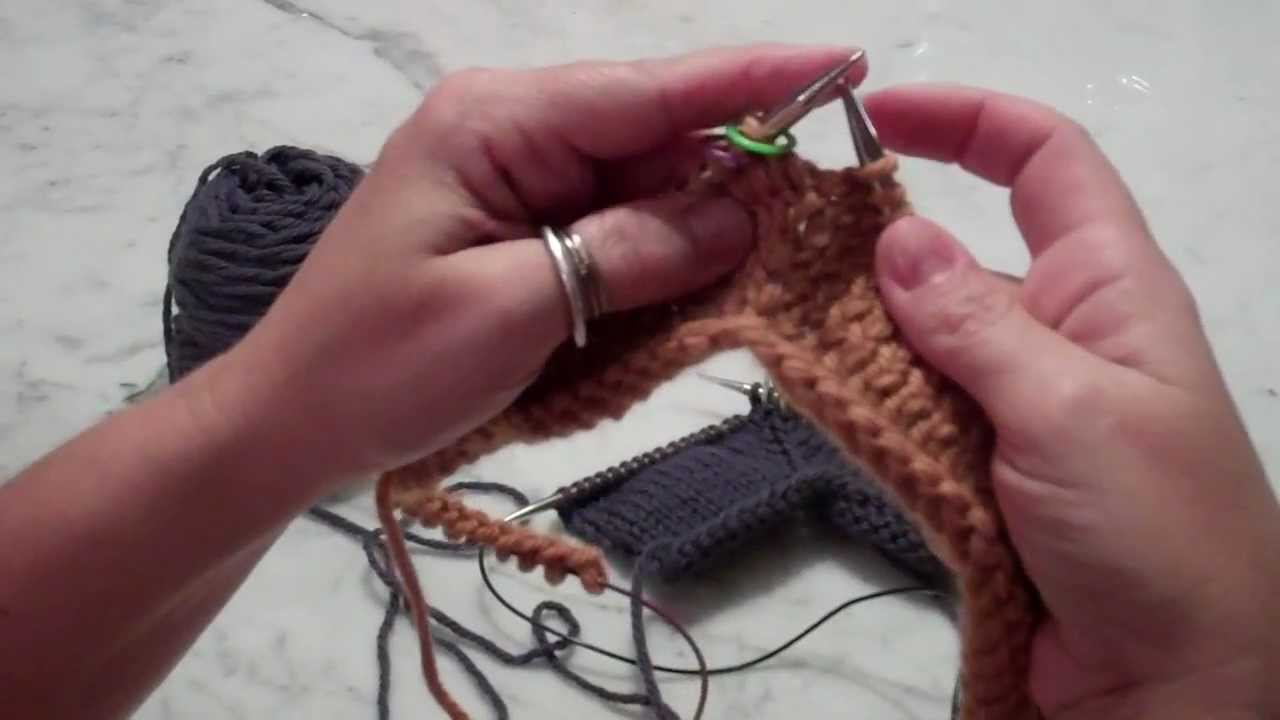 Knitting increases M1R M1L - YouTube