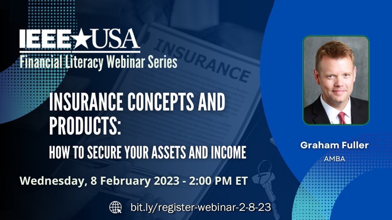 Livestream Webinar: Insurance Concepts and Products - How to Secure ...