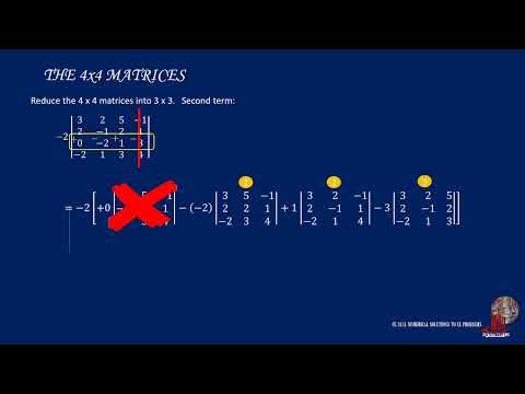 MATRIX ALGEBRA: LAPLACE COFACTOR METHOD IN A 5X5 MATRIX DETERMINANT ...