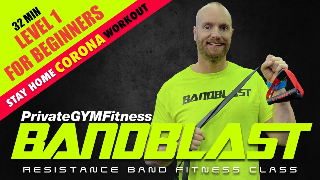 Resistance Band Workout (W1, D2) 30 min Full Body Fat Burn // Beginner ...