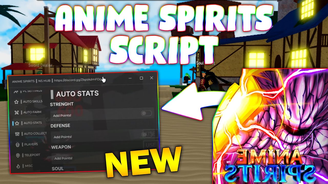 *NEW* Anime Spirits Script (PASTEBIN 2024) (AUTO QUEST , CHEST FARM ...