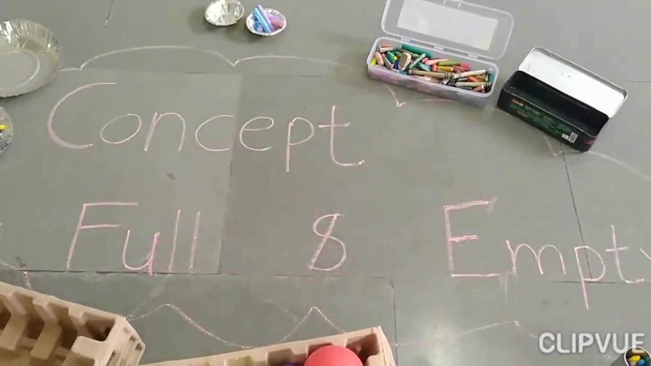 MATHS JR.KG CONCEPT- FULL & empty - YouTube