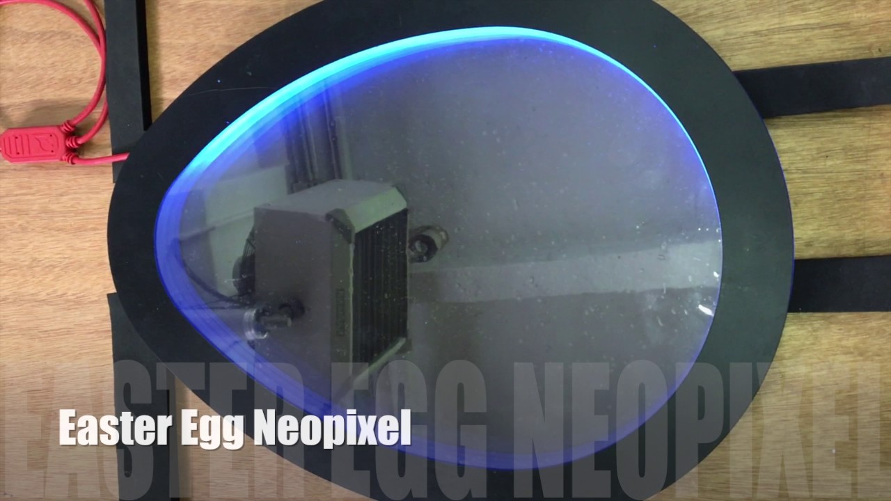 easter egg infinity mirror attiny85 neopixel - YouTube
