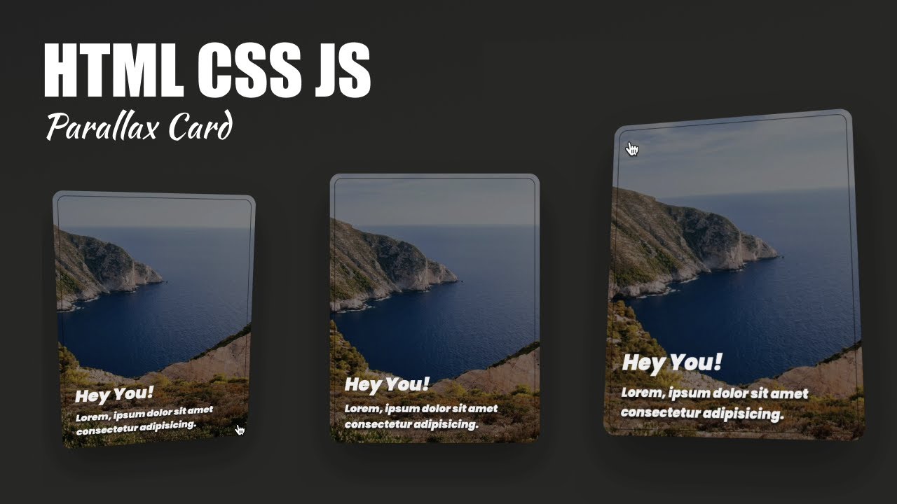 Parallax Card | Html Css Js - YouTube