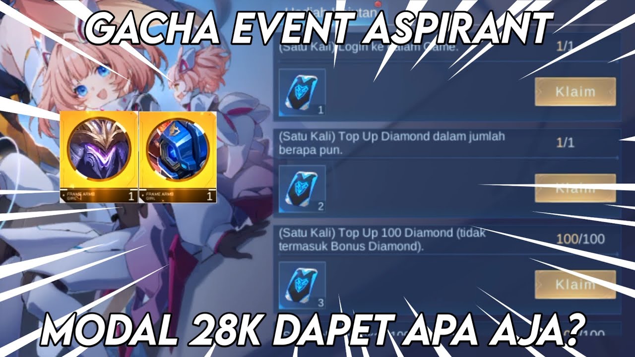 Test Gacha Event Aspirant, Event Panen Skin!!! - YouTube