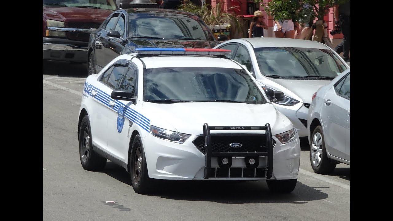 THE CITY OF MIAMI PD at Traffic STOP & Responding to Code 3 Call - YouTube