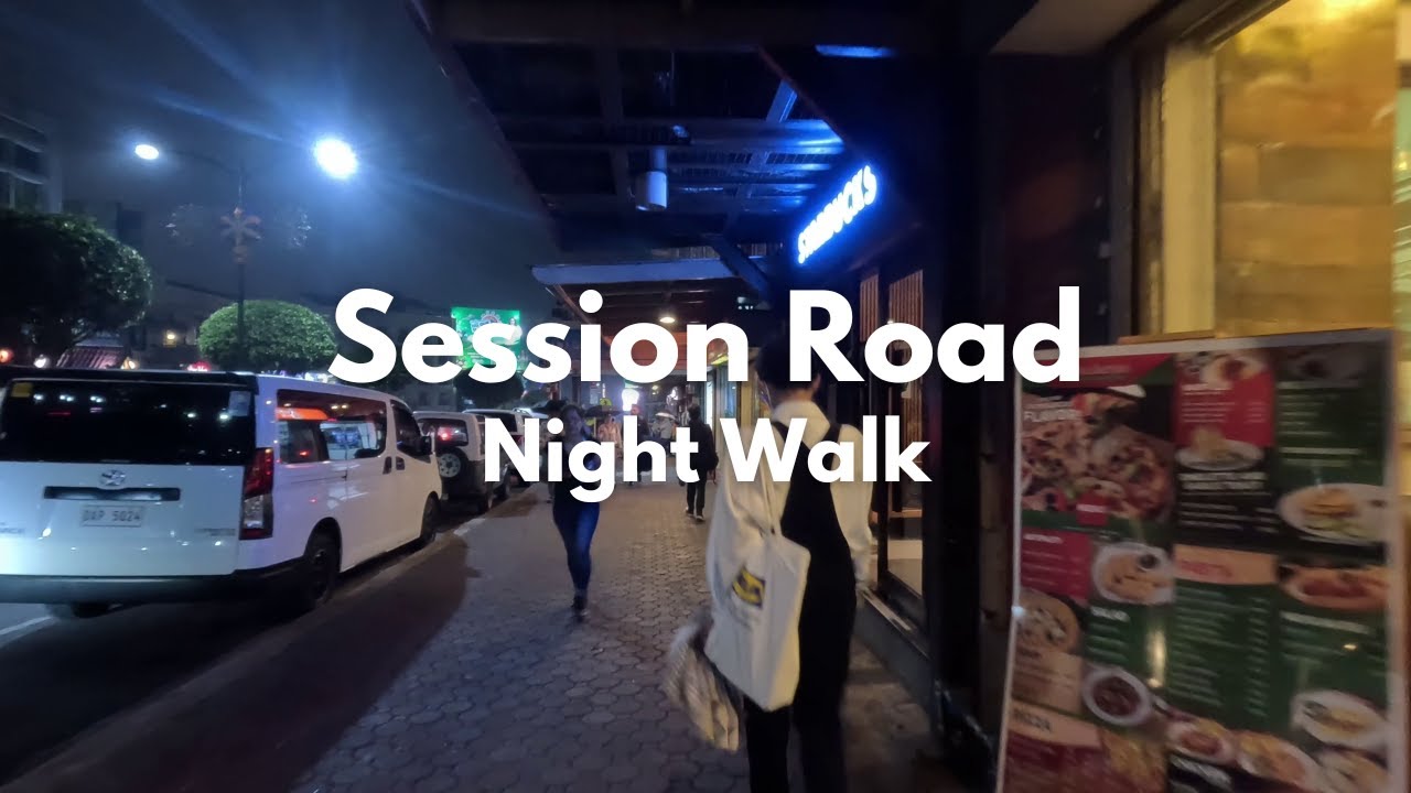 Foggy Night Walk at Session Road, Baguio City - YouTube