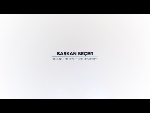 Başkan Seçer Sahilde Hem Gezinti Hem Mesai Yaptı