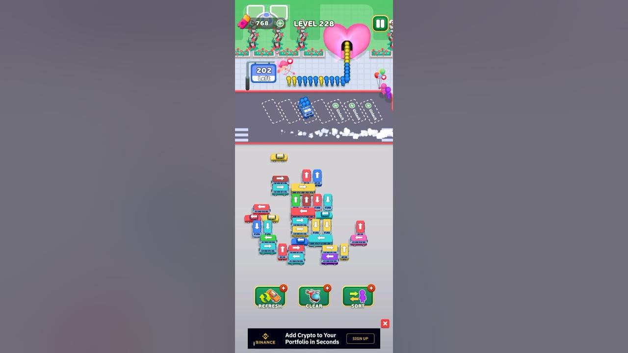 Bus Escape traffic jam 228 level gameplay walk-through 2025# shorts# ...