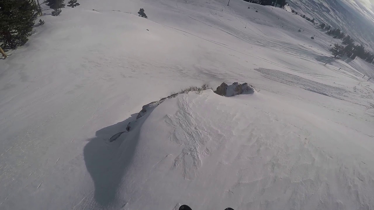 Sisters rope drop and cliff dropping powder - YouTube