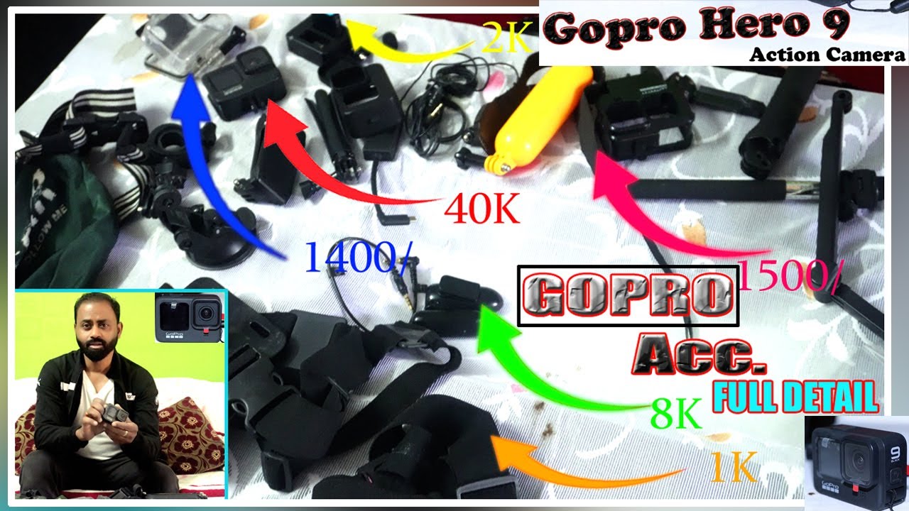 GOPRO 9 Full Setup II Full Accessories II Cost value II Moto vlogging ...