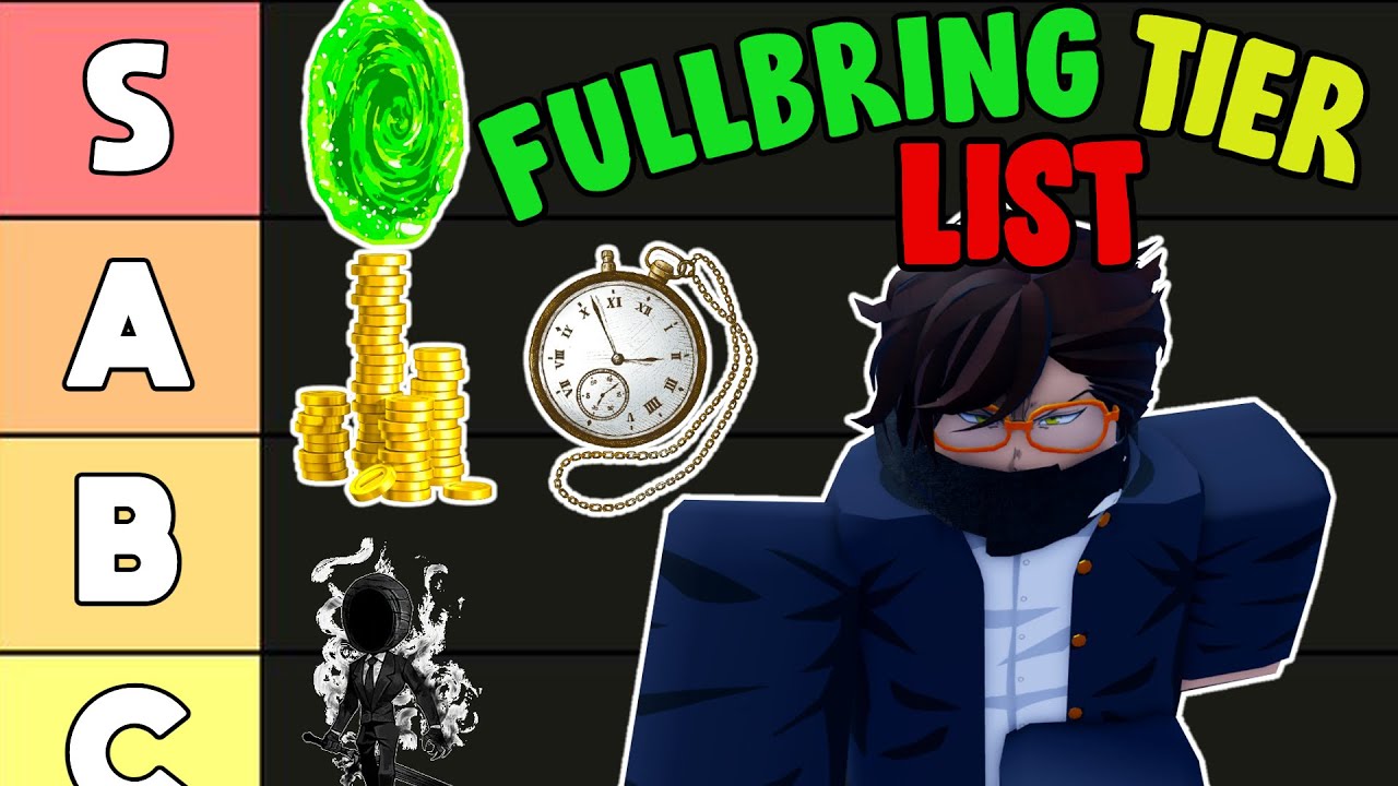 The BEST Official Fullbring Tier List in PEROXIDE! - YouTube