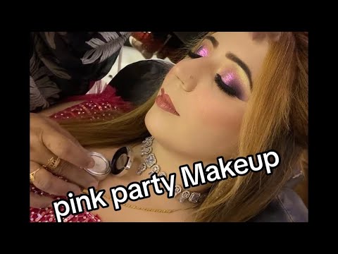 pink party makeup - YouTube