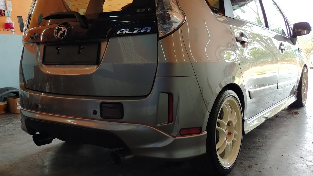 Repaint Perodua Alza change colour Atomix silver done ...