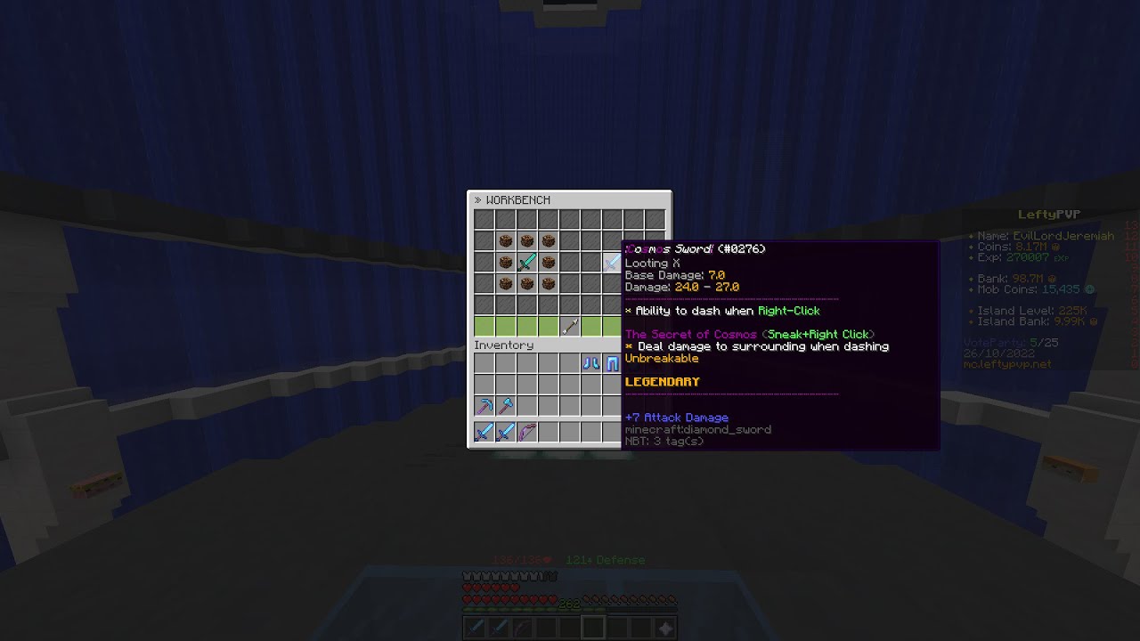 Leftypvp - Crafting COSMOS SWORD - YouTube