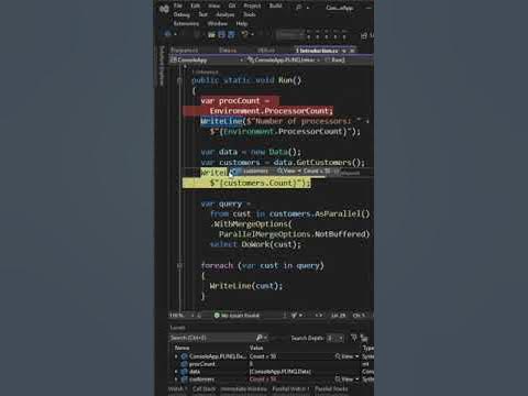 PLINQ in C# - Intro - part 1 of 7 #shorts #csharp - YouTube