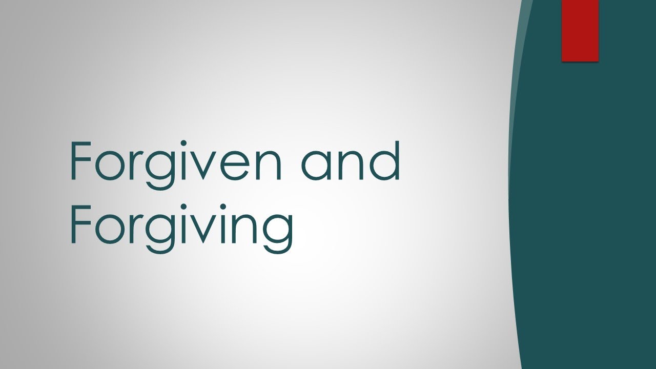 Sunday Morning Message: Forgiven and Forgiving 4/7/2024 - YouTube