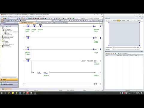 PLC Mitsubishi QCPU and Cognex Reader (SLMP) - YouTube