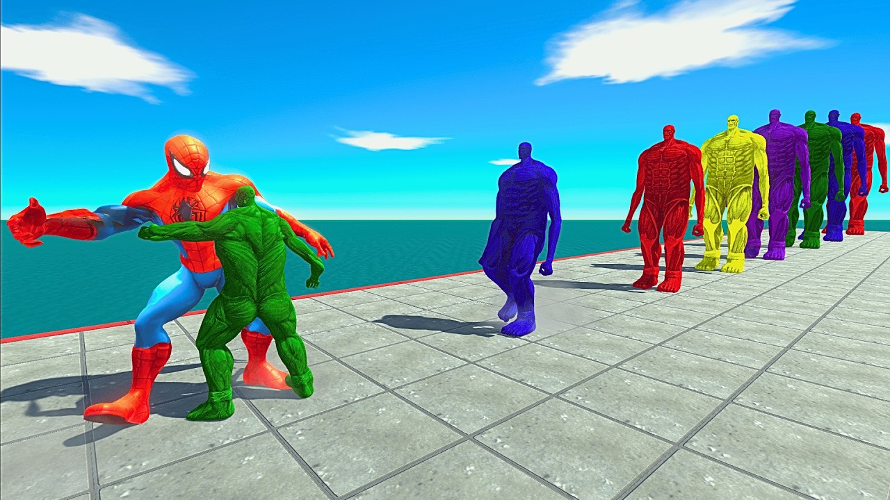 Avengers VS 10 Levels of Rainbow Colossal Titan – Ultimate Size ...