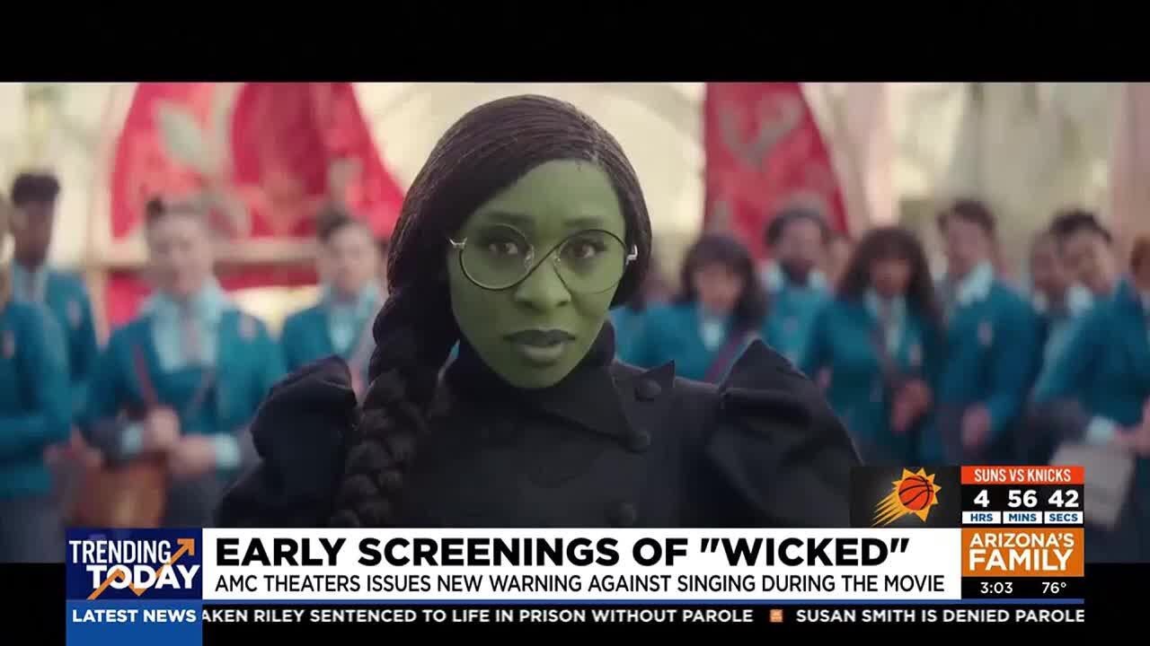 AMC Theaters to 'Wicked' guests: no singing during the movie - YouTube