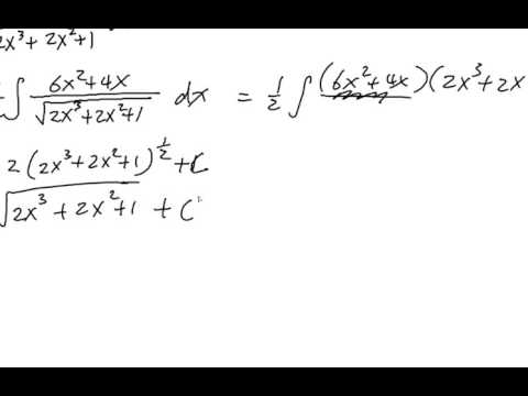 Integration with chain rule on a polynomial (level: easy) - YouTube