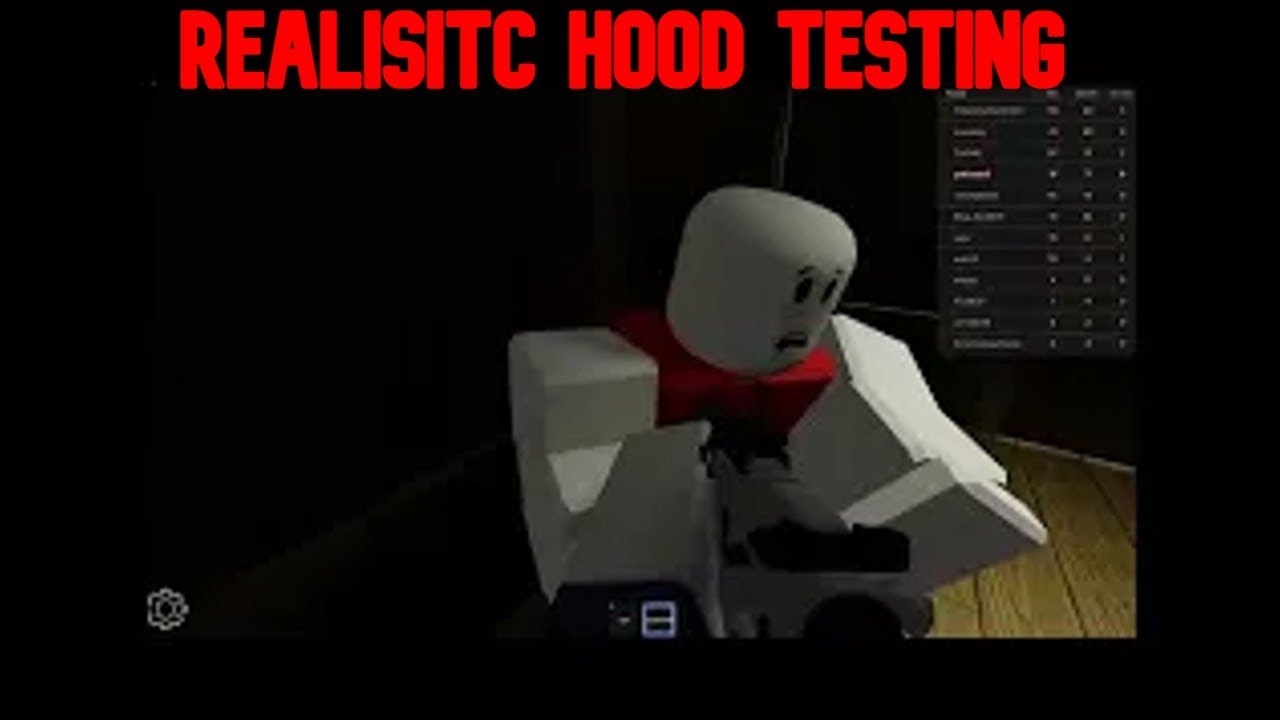 Trying realistic hood testing in ROBLOX. This hood is dangerous. - YouTube