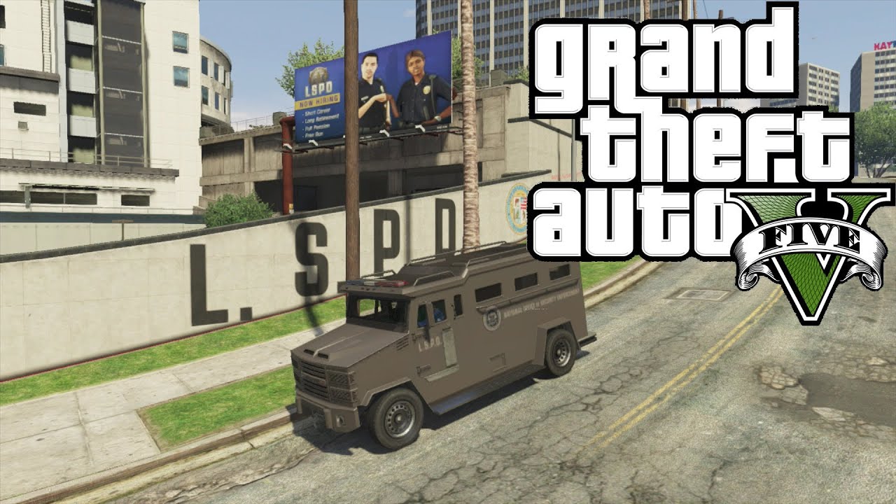 Gta 5 Online - Police "Riot Van" Spawn Location! - YouTube
