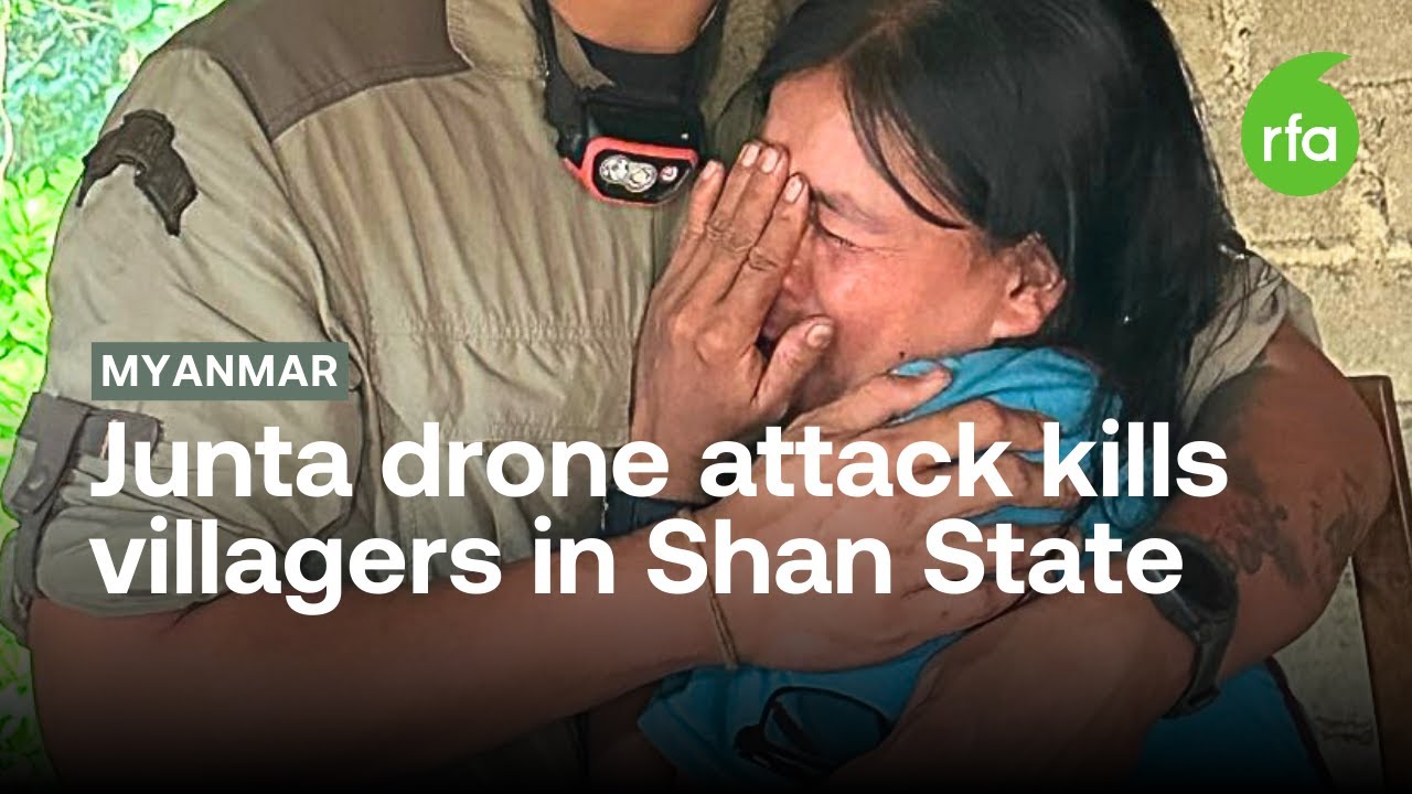 Myanmar junta drone attack forces evacuation in Shan state | Radio Free Asia (RFA) - YouTube