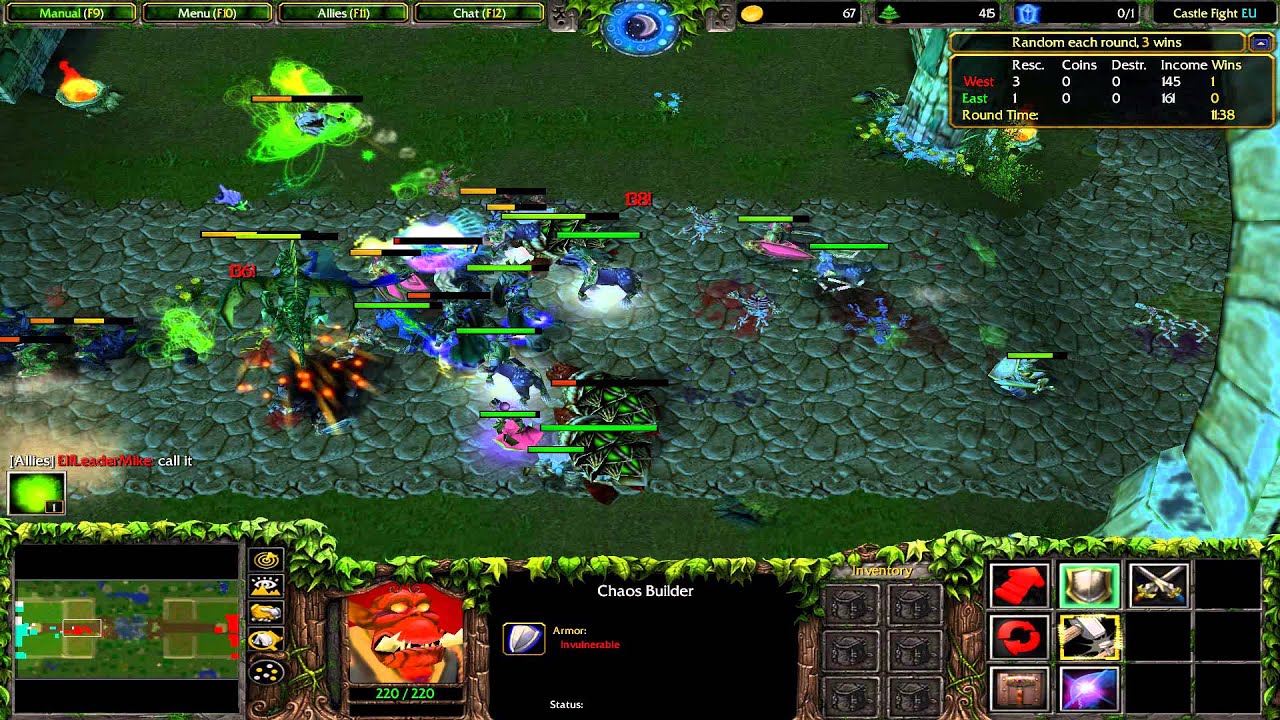 Warcraft 3 TFT - Castle Fight EU #4 - YouTube