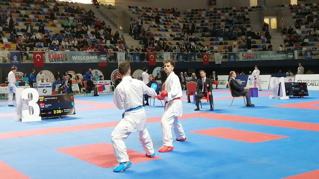 KARATE 1-SERIA / Bay ferdi kumite - 67 kg. Türkiye / İspanya - YouTube
