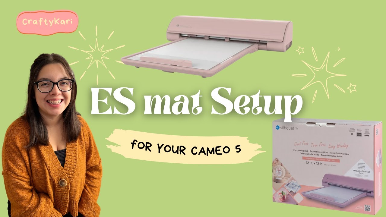 How to Set Up the ES Mat on Silhouette Cameo 5 | Electrostatic mat set up Step-by-Step Tutorial ...