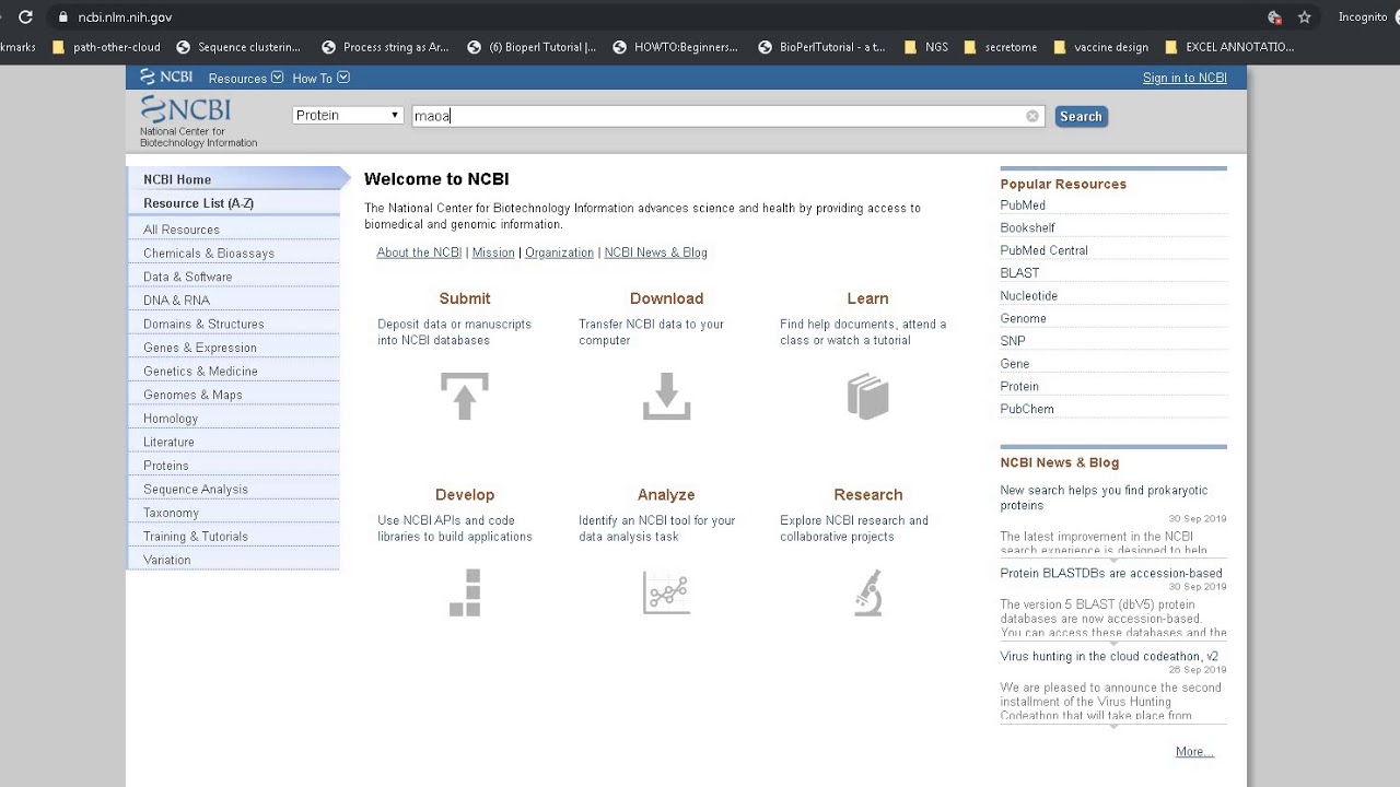 NCBI Batch Protein Sequences Retrieve Tutorial - YouTube