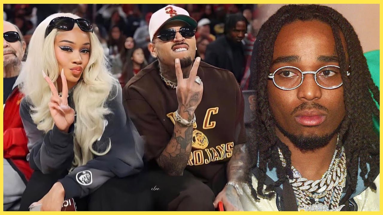 SaWeetie reacts to Chris Brown Telling Quavo SHE CHEATED WITH BREEZY ...
