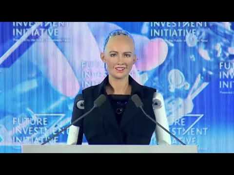 Robot Sophia suudi arabistan da verdiği röportaj