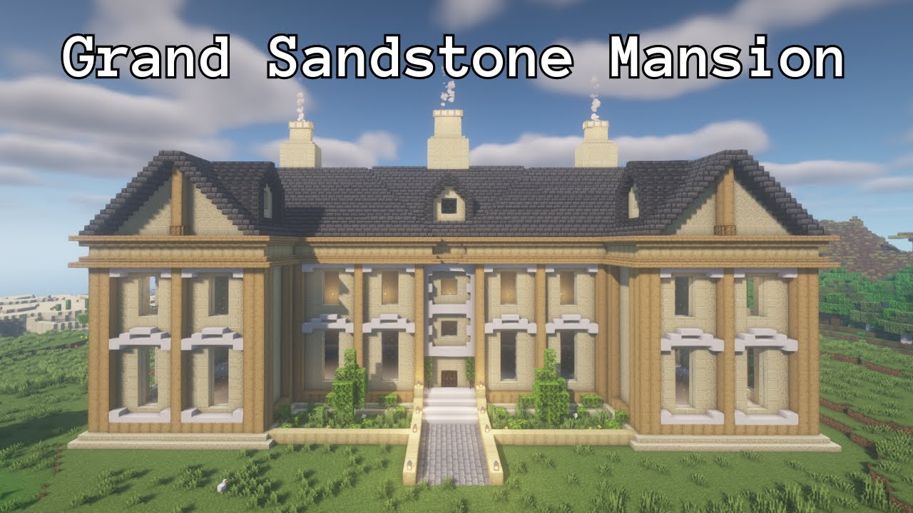 Minecraft | How to Build a Grand Sandstone Mansion [1.20] - YouTube