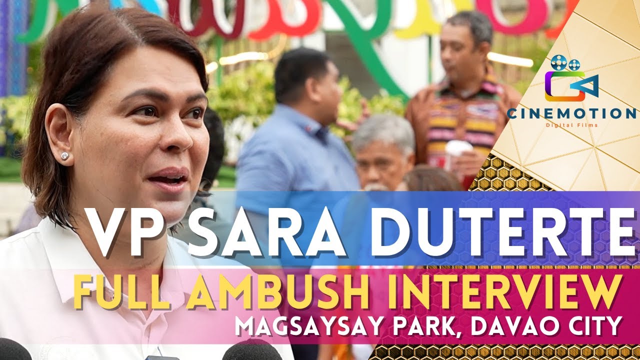 VP SARA DUTERTE FULL AMBUSH INTERVIEW - YouTube