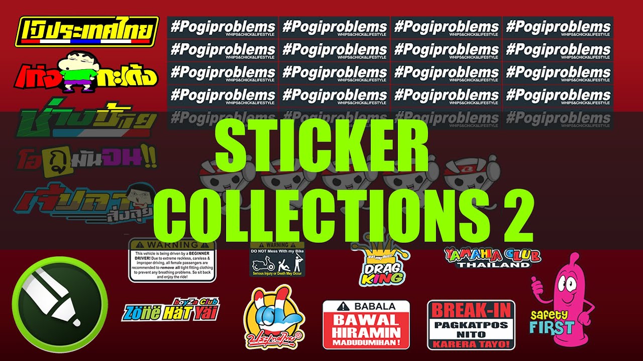 DOWNLOAD FREE | Sticker Collections Part 2 | CorelDraw Files - YouTube