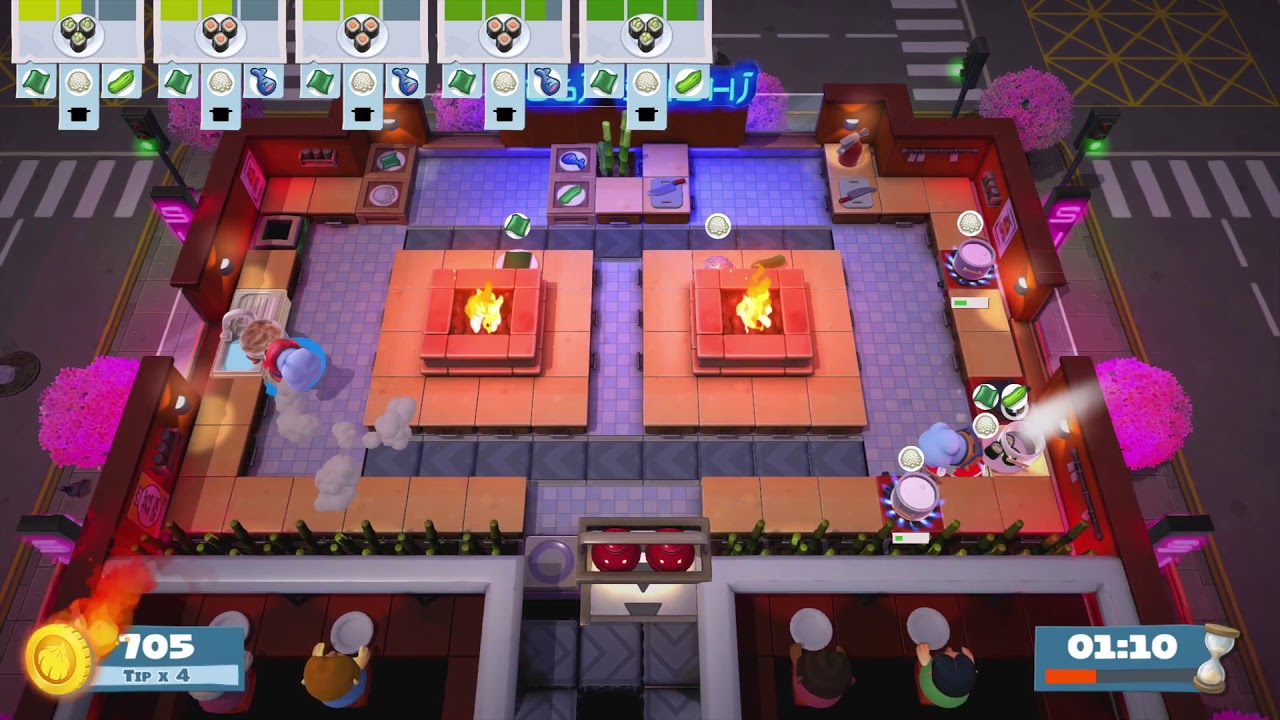 Overcooked 2, 1-4, 2 players, 4 stars! - YouTube