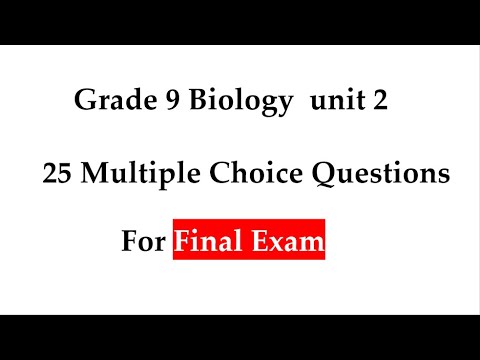 Grade 9 Biology Final exam from Unit 2/ new curriculum/ glob dock - YouTube