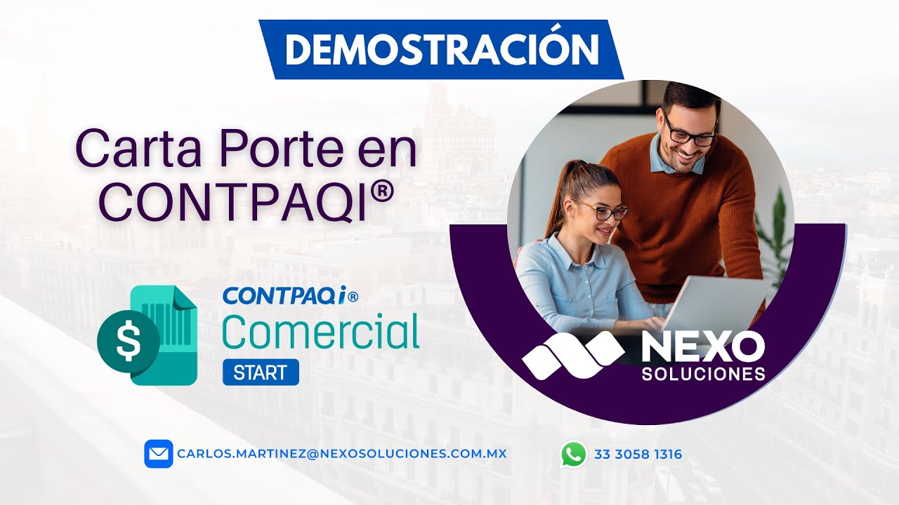 Demostración de carta porte en CONTPAQI® Comercial Start - YouTube