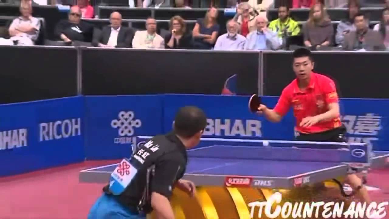Ma long vs Ma lin Topspin Battle - YouTube