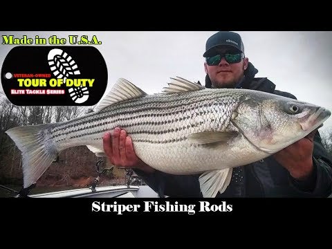Striper Fishing Rod from Tour of Duty Rods - YouTube