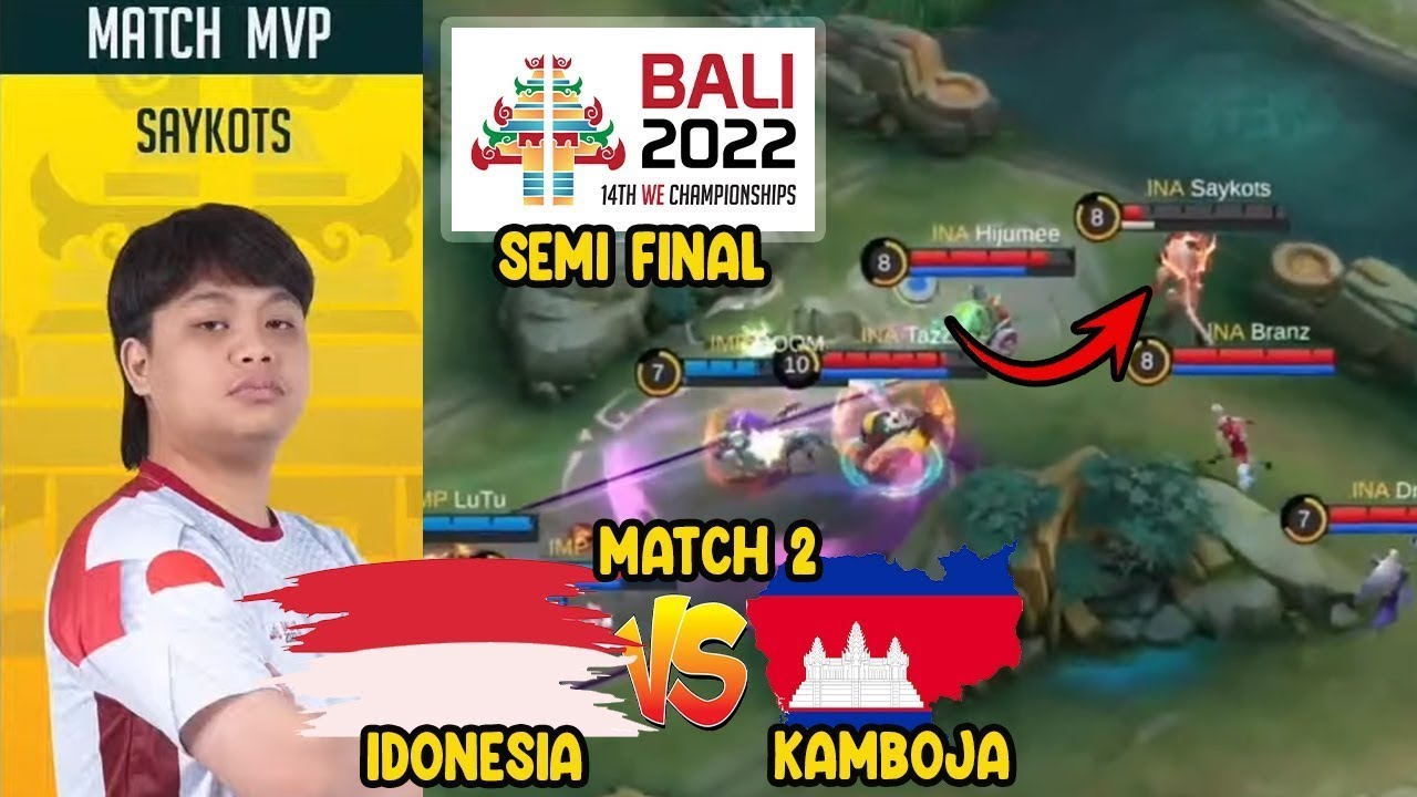 MENEGANGKAN GRAND FINAL !!!! EVOS GAME 2 INDONESIA VS COMBODIA IESF # ...
