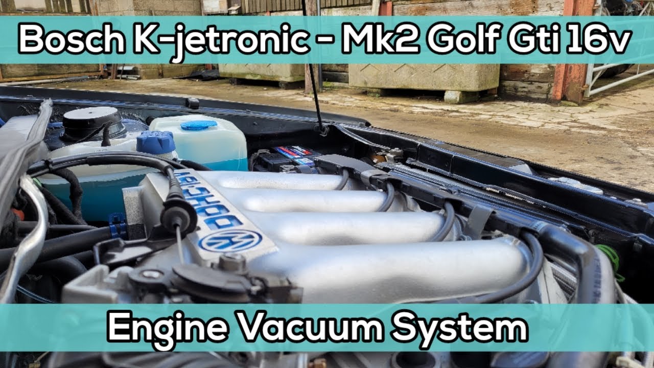 Bosch K-jetronic - Mk2 Golf Gti 16v - Engine Vacuum System - YouTube