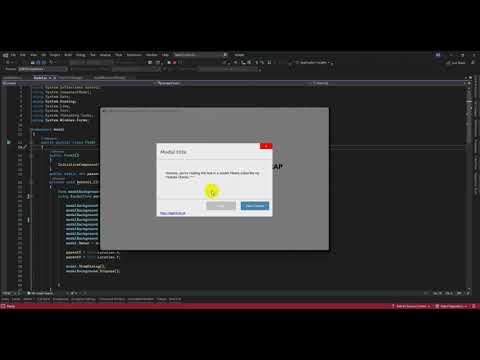 [C#] Show Modal Winform like Bootstrap | laptrinhvb.net - YouTube
