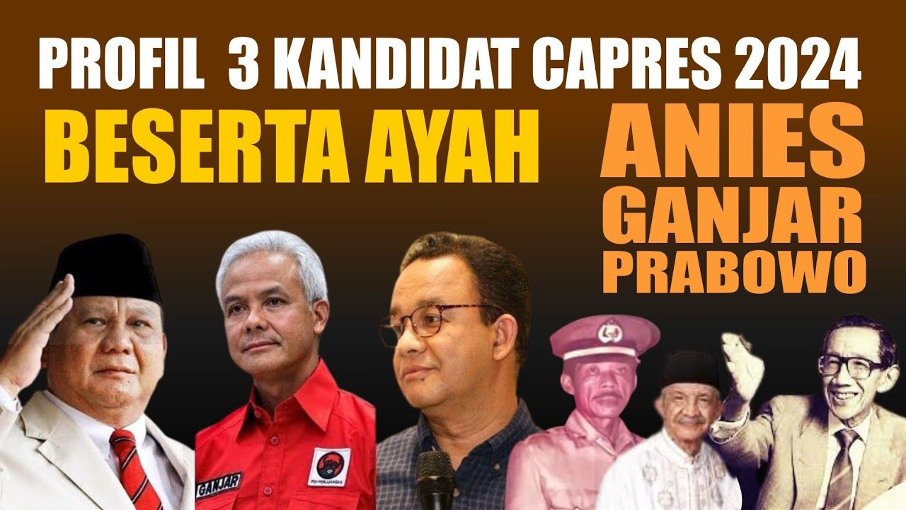 Profil 3 Kandidat Capres Terkuat 2024 Beserta Ayah, Anies, Ganjar Dan ...