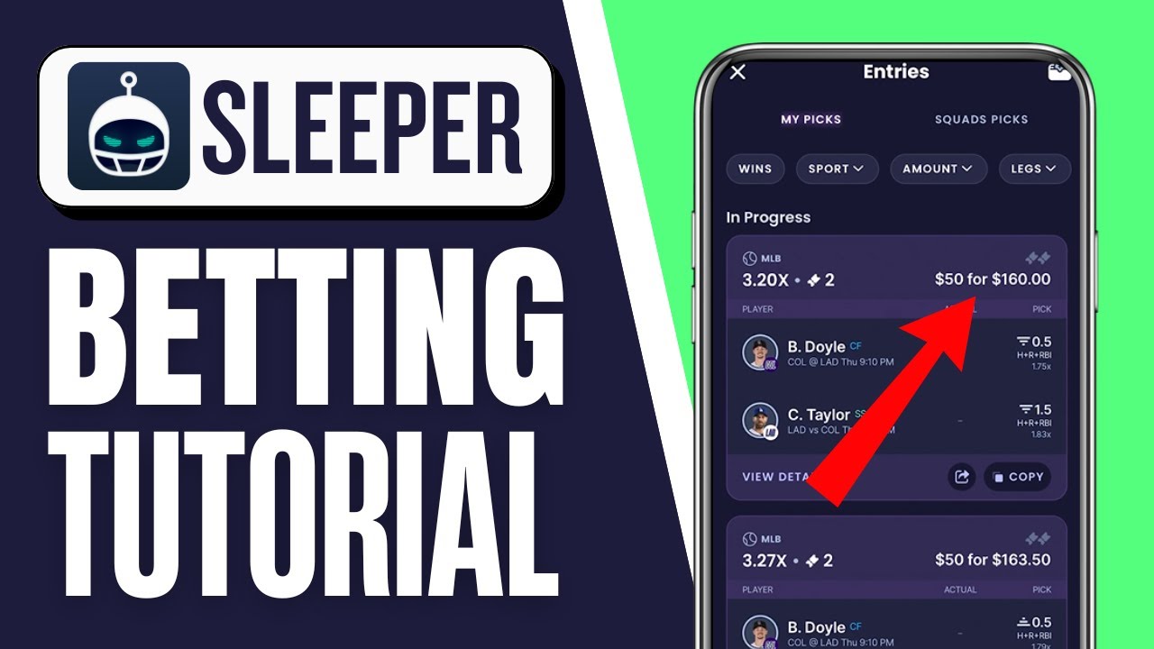 Sleeper App Tutorial - How to Bet on Sleeper App - YouTube