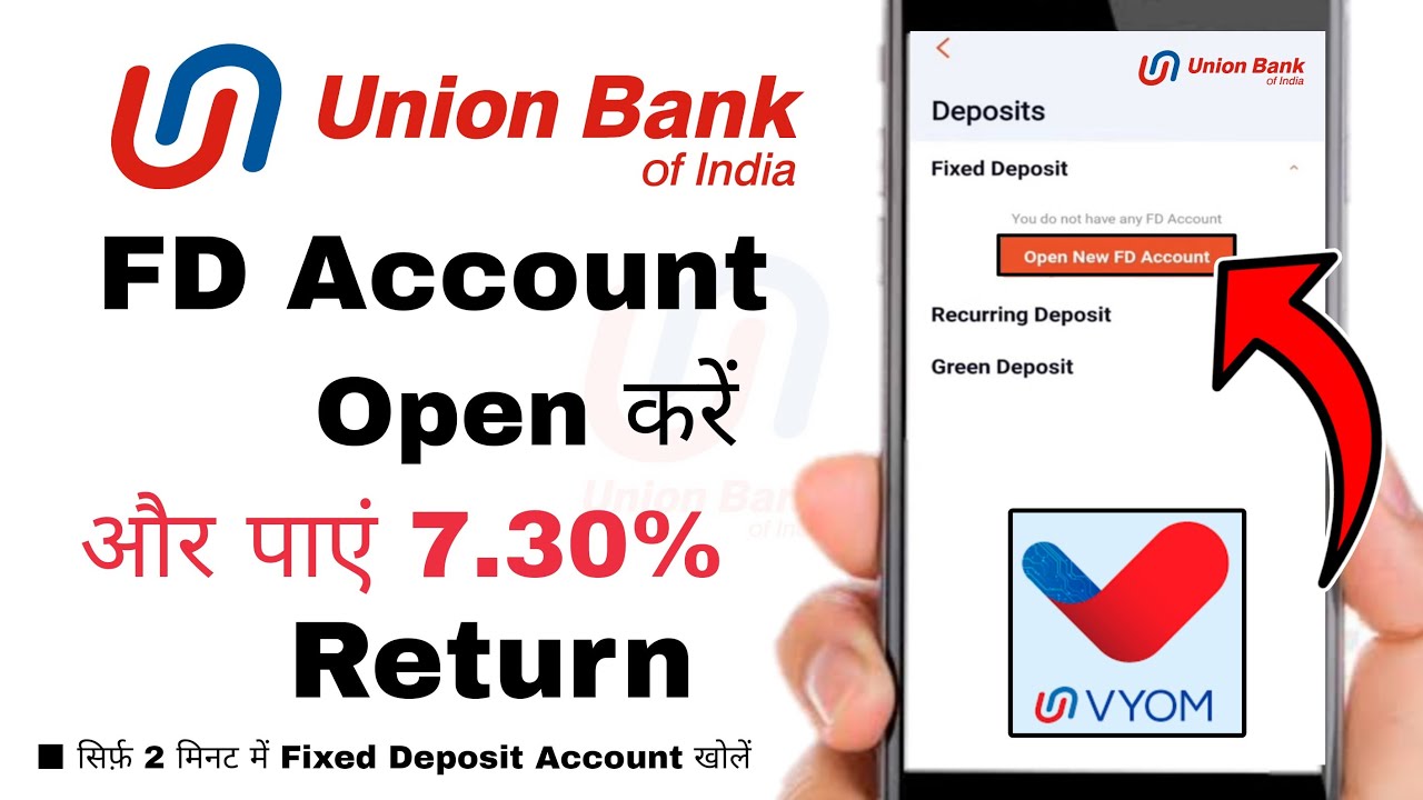 How to Open FD Account in Union Bank 2023 | Vyom app se Fixed Deposit ...