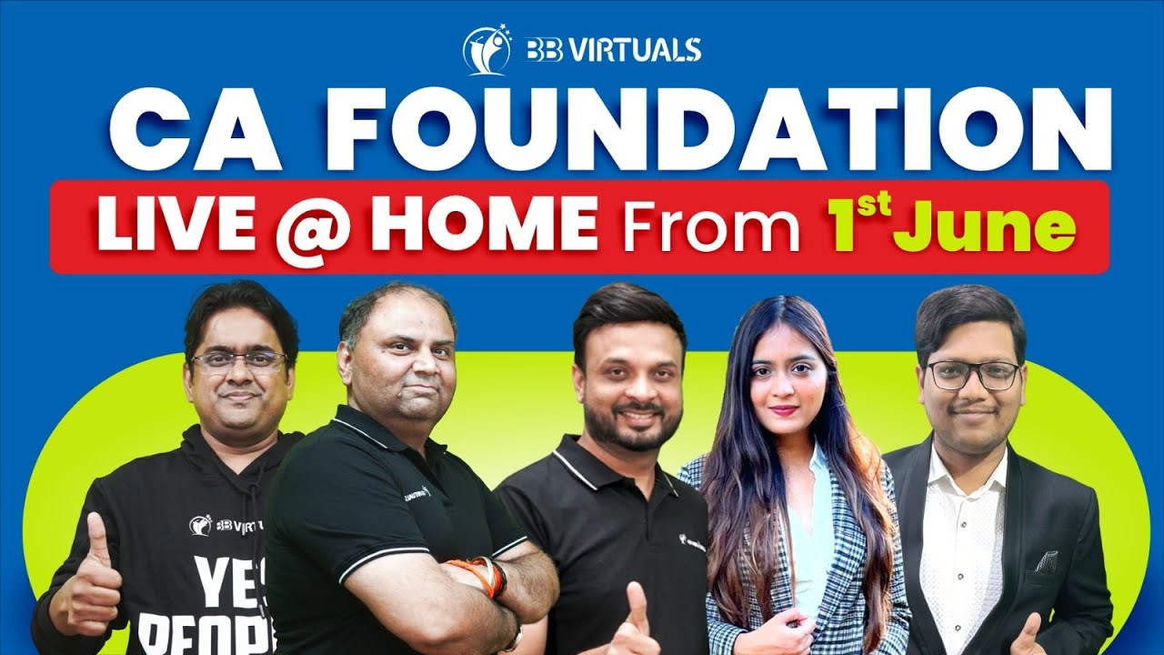 CA Foundation Regular Batch Annoucement - YouTube