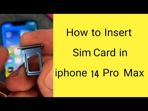 iphone 14 pro max sim card slot/ how to insert sim card in iphone 14 ...